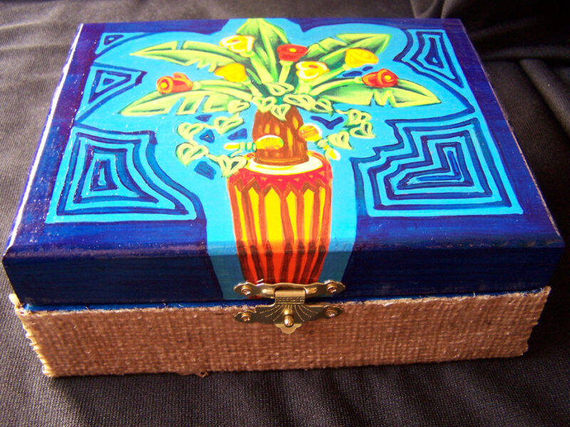Flowers with Maracas on Box / Flores con Maracas en Caja - Rodez Art